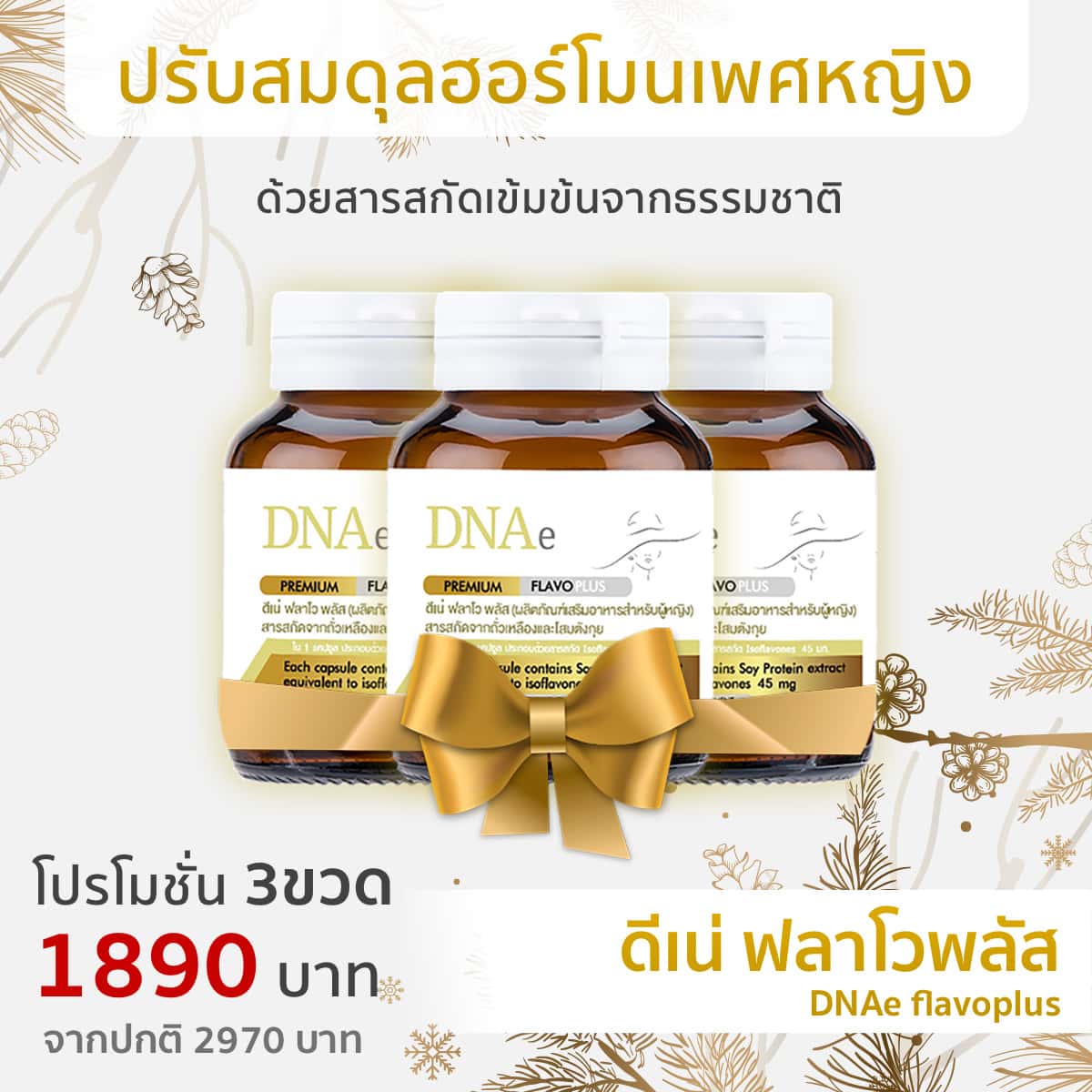 DNAe Flavoplus แพค 3 ขวด - ดีเน่ ฟลาโวพลัส